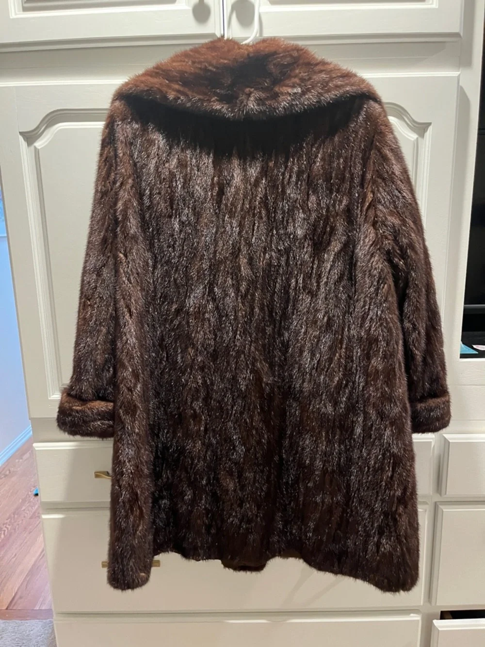 Vintage | Jackets & Coats | Vintage Mink Fur Coat Brown Stroller Length ...